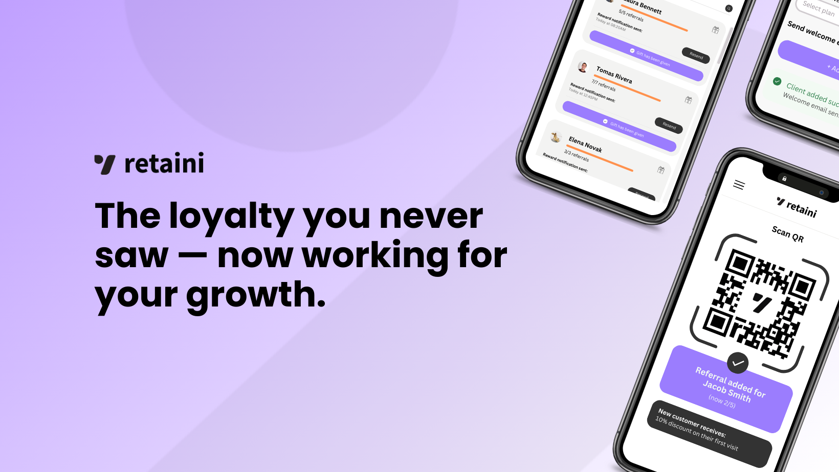 Retaini – Smart Loyalty and Referral Tool for Service Businesses